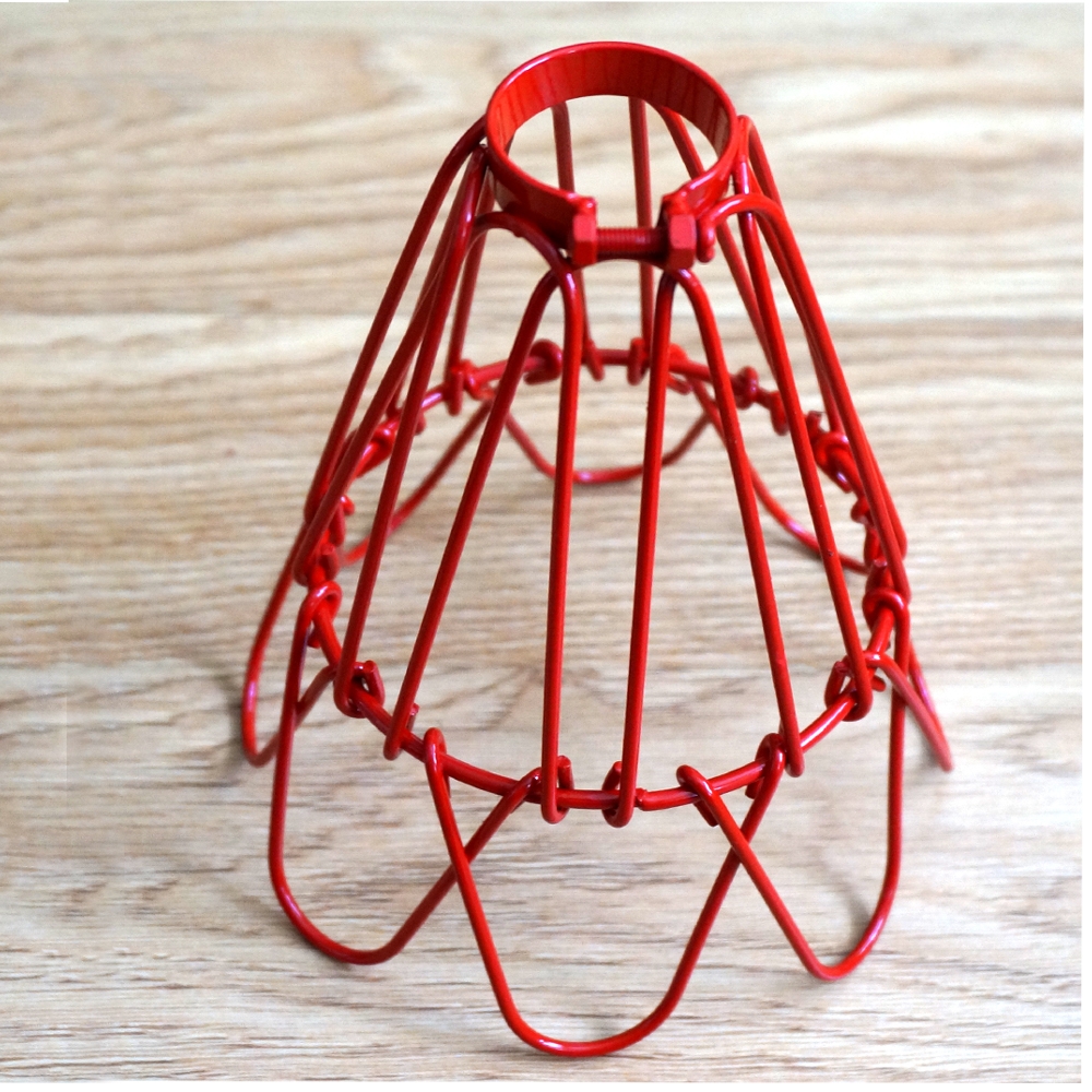 Metal Wire Cage Vintage Lampshade Pendant Light Fitting Bulb Cover ...
